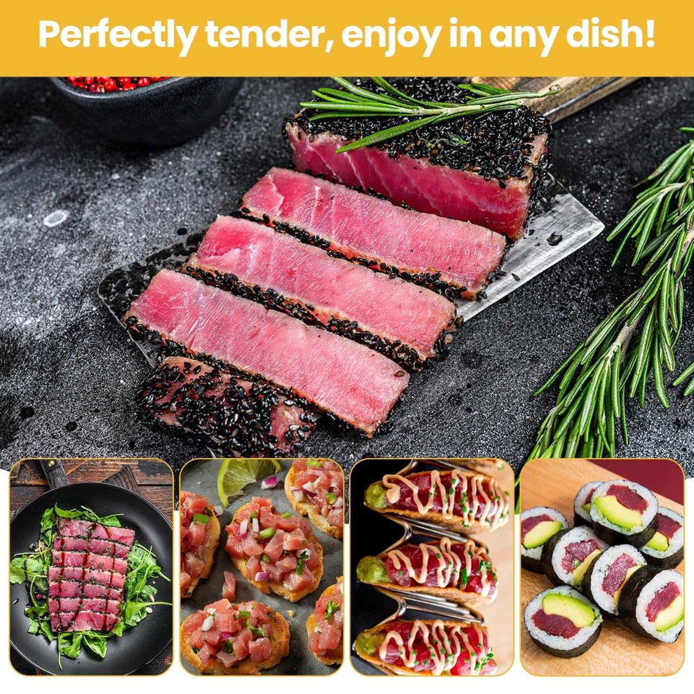 Ahi Tuna Saku AAA Sashimi Grade | Wild-Caught & Frozen Fresh – OceanZen